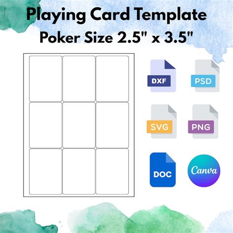 Blank Uno Cards Template Etsy