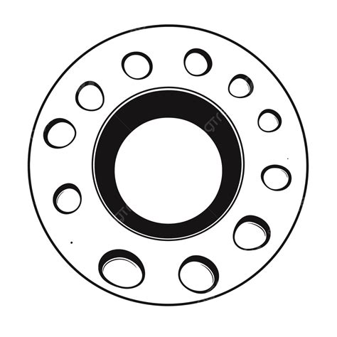 원 윤곽선 스케치 드로잉이 있는 역휠 링의 흰색과 검은색 그림 벡터 구멍 그리기 구멍 개요 구멍 스케치 Png 일러스트