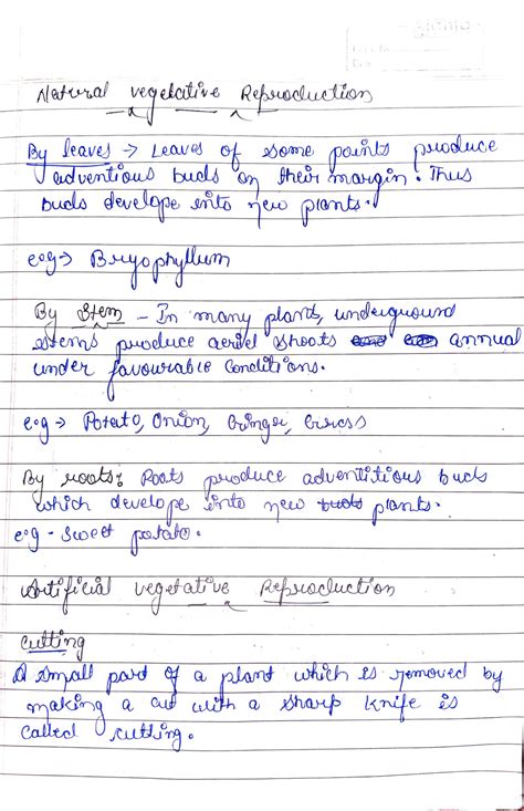 Solution Types Of Vegetative Propagationor Reproduction Class 10