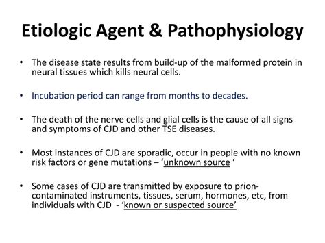 Ppt Creutzfelt Jacob Disease Cjd Powerpoint Presentation Free