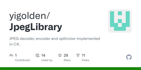 GitHub Yigolden JpegLibrary JPEG Decoder Encoder And Optimizer Implemented In C
