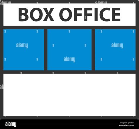 Box Office Icon Editable Bold Outline With Color Fill Design Vector