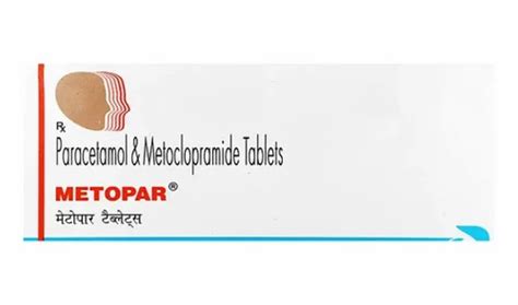 Metopar Paracetamol Metochloramide Tablet At ₹ 55strip Neurology