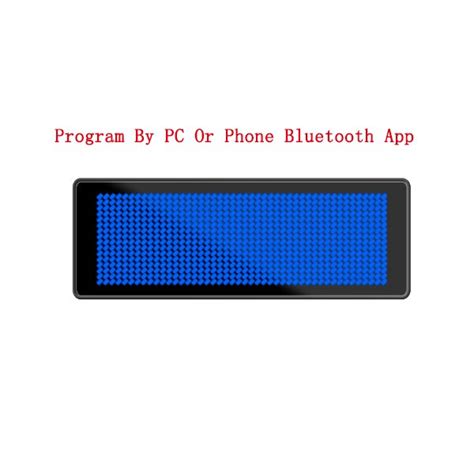 Brief Rechargeable Led Name Tag Mini Digital Bluet Vicedeal