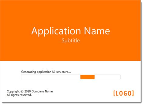 customize built in splash forms winforms xaf cross platform