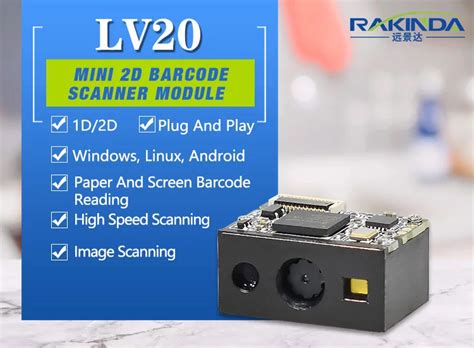 rakinda small ttl232 raspberry pi 2d qr code oem scanner engine