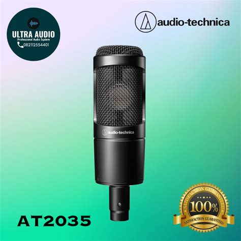 Jual Audio Technica AT2035 / AT-2035 / AT 2035 Microphone ORIGINAL ...