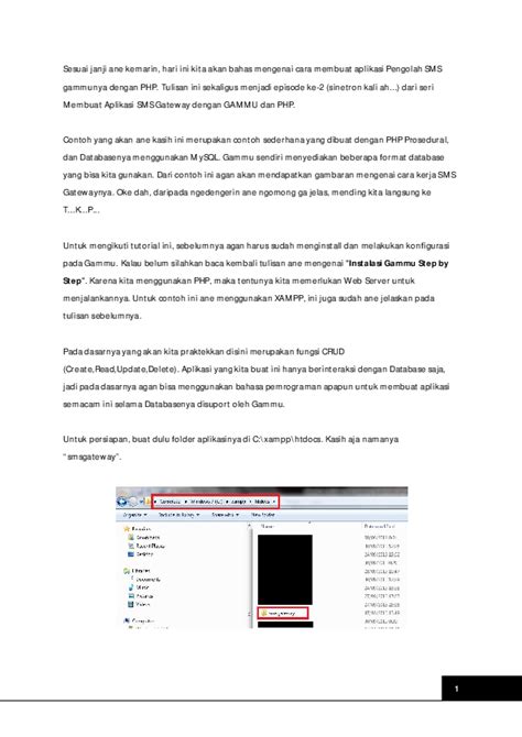 Pdf Membuat Aplikasi Sms Gateway Dengan Gammu Dan Php