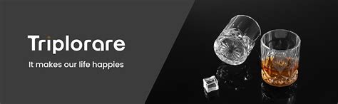 Triplorare Whiskey Glasses Set Of 6 11 Oz Old Fashioned Rocks