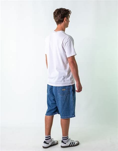 Vintage Wrangler 38 Denim Carpenter Jorts Shorts Blue Asos