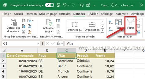 Formation Excel Filtrer Vos Données
