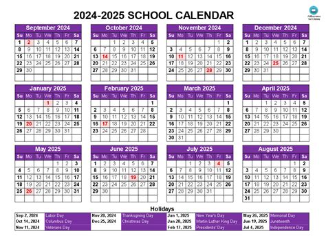 Year Round School Calendar