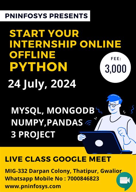 Start Your Summer Internship Onlineoffline 2024 Python Programming