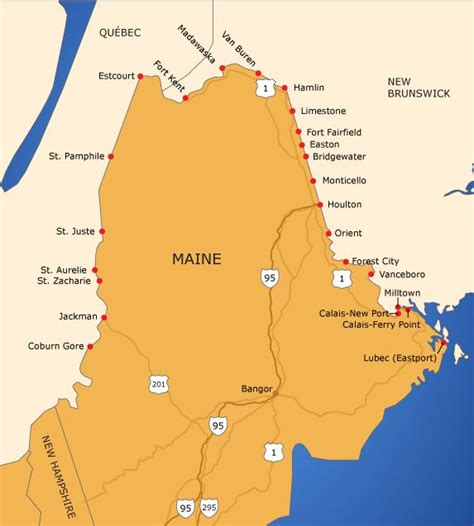 Maine Border Map Tbwg