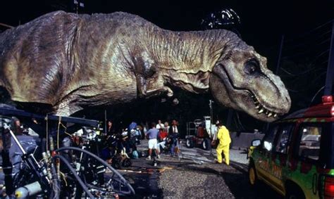 Behind The Scenes Jurassic Park T Rex Entrance Scene Cinemablography