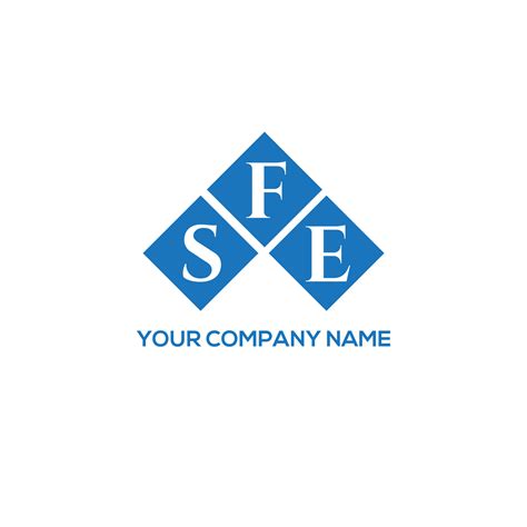 Sfe Letter Logo Design On White Background Sfe Creative Initials