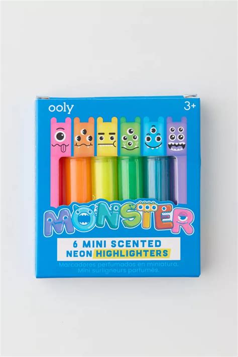 Ooly Mini Monster Scented Highlighter Set Urban Outfitters