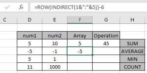 How To Create Array Of Numbers Using Excel Index Function
