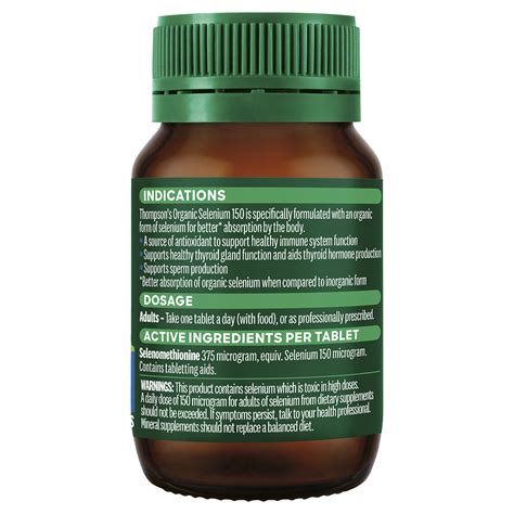 Organic Selenium 150mcg 60 Tablets Caboolture Compounding Pharmacy