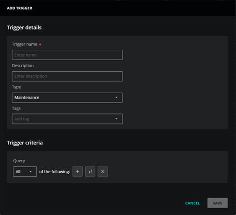 add a maintenance trigger cloud documentation