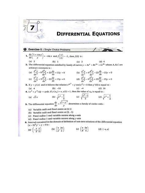 7 Differential Equations Pdf