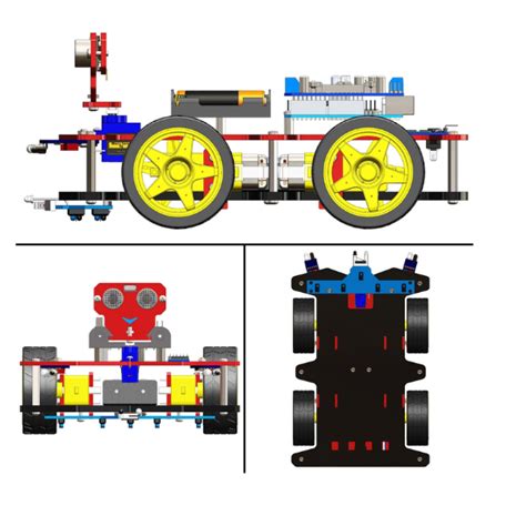 Multifunctional WD DIY Smart Arduino Based Robotics Car Kit