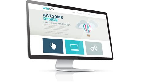 Download Modern Web Design Monitor Display