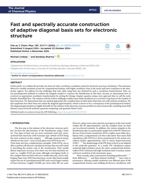 Fast And Spectrally Accurate Construction Of Adaptive Diagonal Basis Sets For Electronic Structure