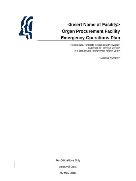 Continuity Of Operations Plan Template And Instructions For Fema