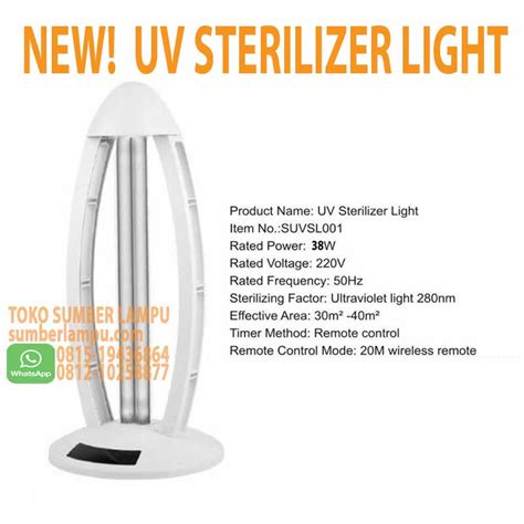 Lampu Uv Sterilizer Kuman Bakteri Virus