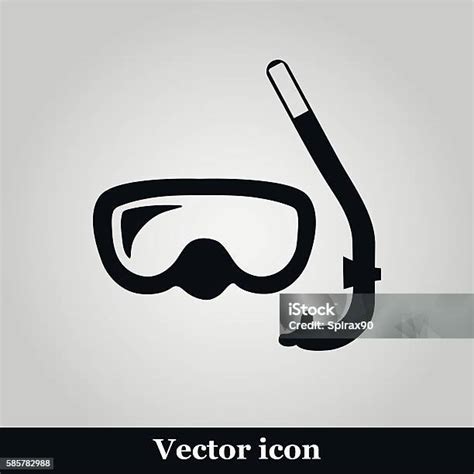 회색 배경에 다이빙 마스크 아이콘 벡터 일러스트레이션 0명에 대한 스톡 벡터 아트 및 기타 이미지 0명 개체 그룹 깊은 Istock