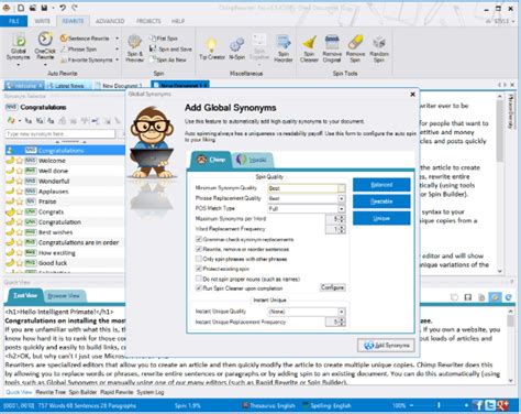 Chimp Rewriter Aktura Technology