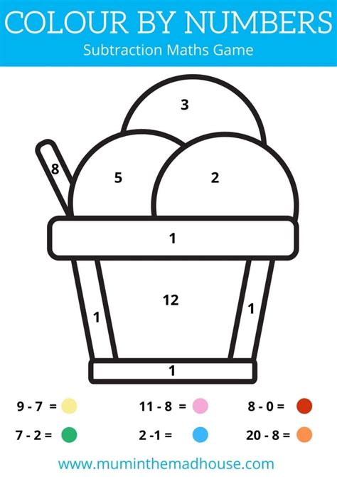 Maths Pictures To Colour