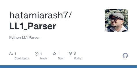 GitHub Hatamiarash7 LL1 Parser Python LL1 Parser