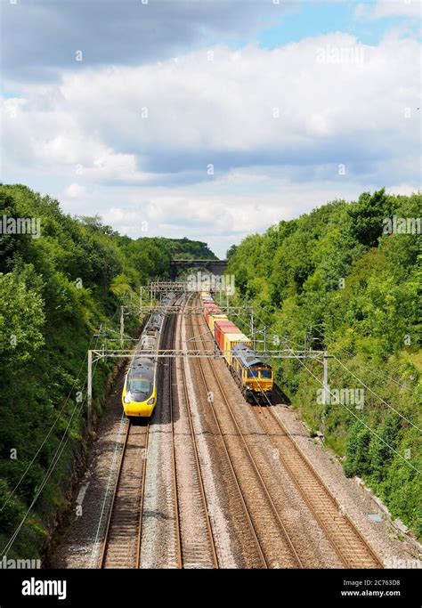 Gbrf Class 66 66745 Modern Railways Hauls An Intermodal Freight Train