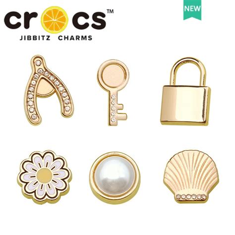 Jual Crocs Jibbitz Charms Metal Crcocs Booton High Quality Shoes Flower