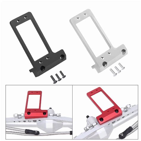 Cnc Aluminum Lcg Front Axle Bat Servo Mount For 110 Rc Crawler Car Vp