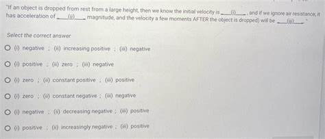 Solved In Physics An Object Said To Be In Freefall