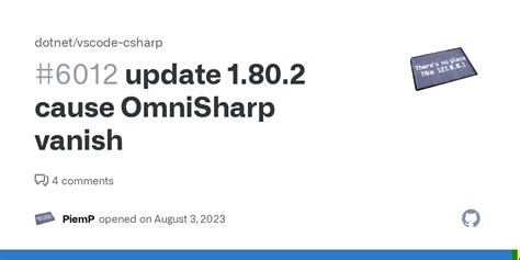Update 1802 Cause Omnisharp Vanish · Issue 6012 · Dotnetvscode Csharp · Github