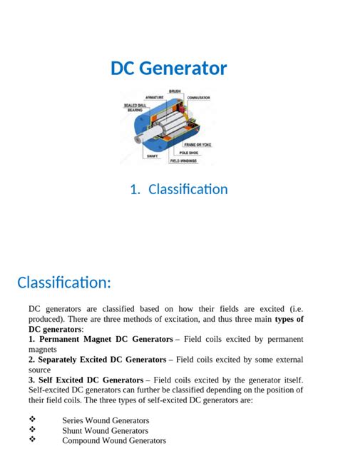 Dc Machine Classification Pdf Electric Generator Electricity
