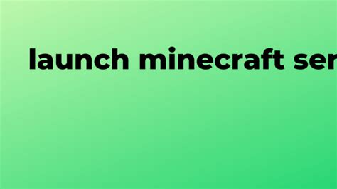 Solved Launch Minecraft Server Command In Java Sourcetrail