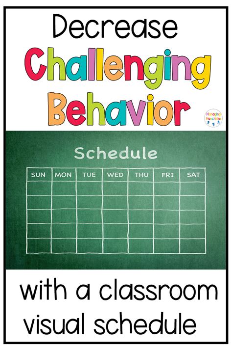 Decrease Challenging Student Behavior With A Classroom Visual Schedule