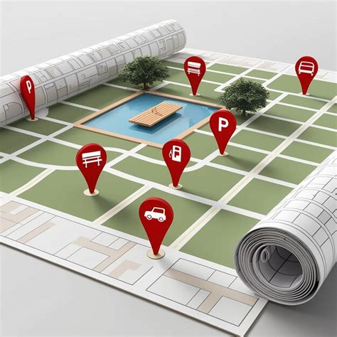 A Flat Points Of Interest Illustration Design Template Premium Ai