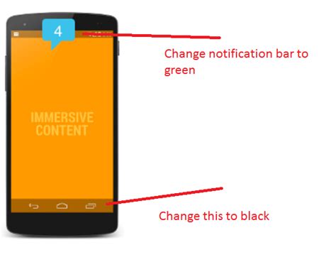 Java Android Immersive Mode Custom Color Stack Overflow