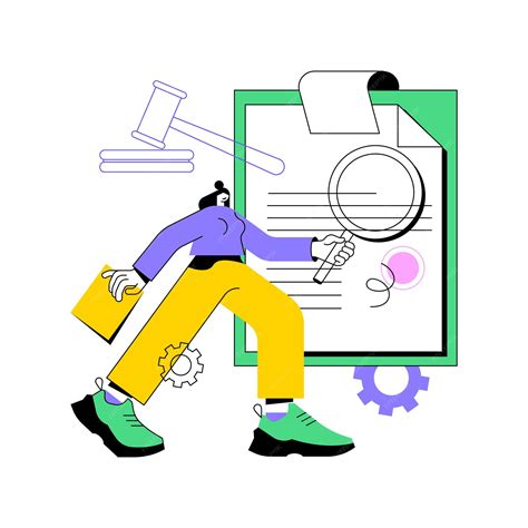 Premium Vector Legal Research Abstract Concept Vector Illustration