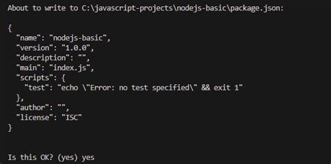 membuat proyek node js
