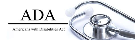 Page With ADA Americans With Disabilities Act On The Table Wit