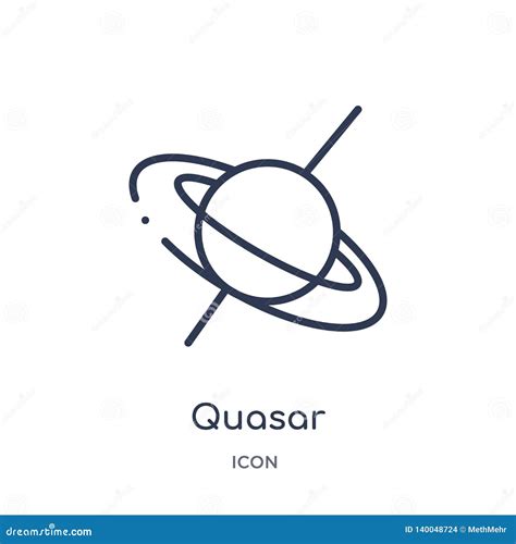 Linear Quasar Icon From Astronomy Outline Collection Thin Line Quasar Vector Isolated On White