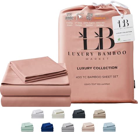 Luxury Bamboo Market Queen Size Bed Sheet Set 100