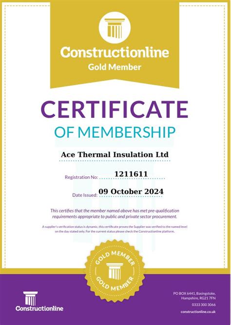 Acethermalinsulation Constructionlinegold Accreditation Constructionexcellence